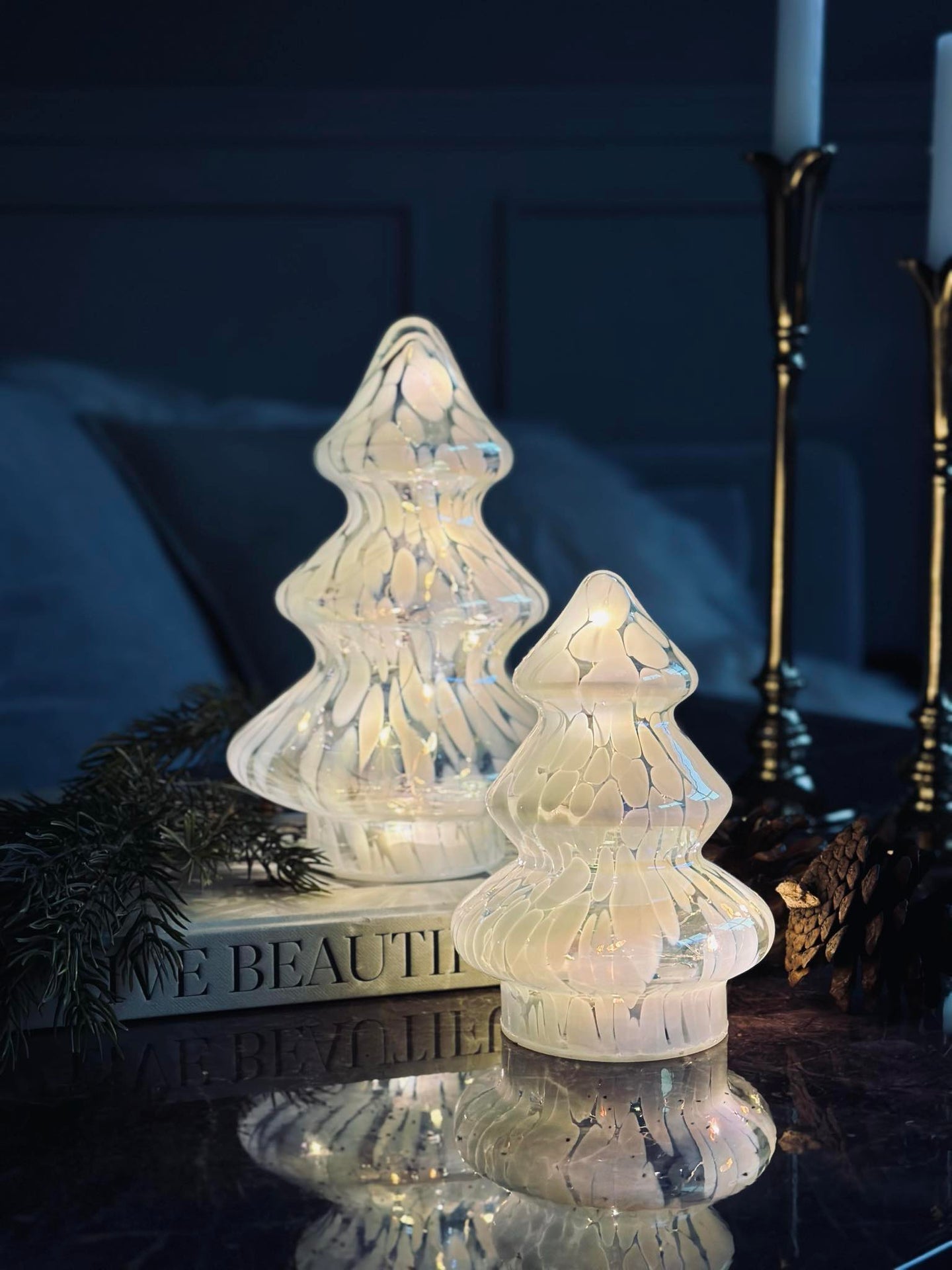 Weihnachtsbaum mit LED-Lichtern | Glasdesign – VIAMAJA.DE
