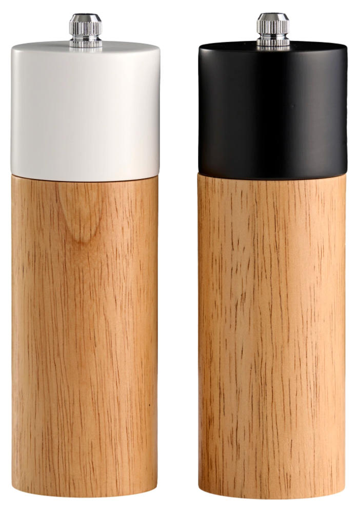 Salz- und Pfeffermühle | Edles Design aus Gummibaumholz – VIAMAJA.DE